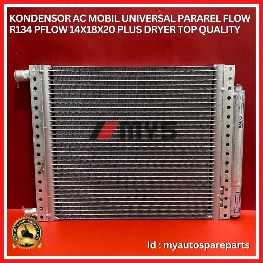 Jual CONDENSOR AC Mobil UNIVERSAL Pararel Flow R134 PFlow 14X18X20 PLUS ...