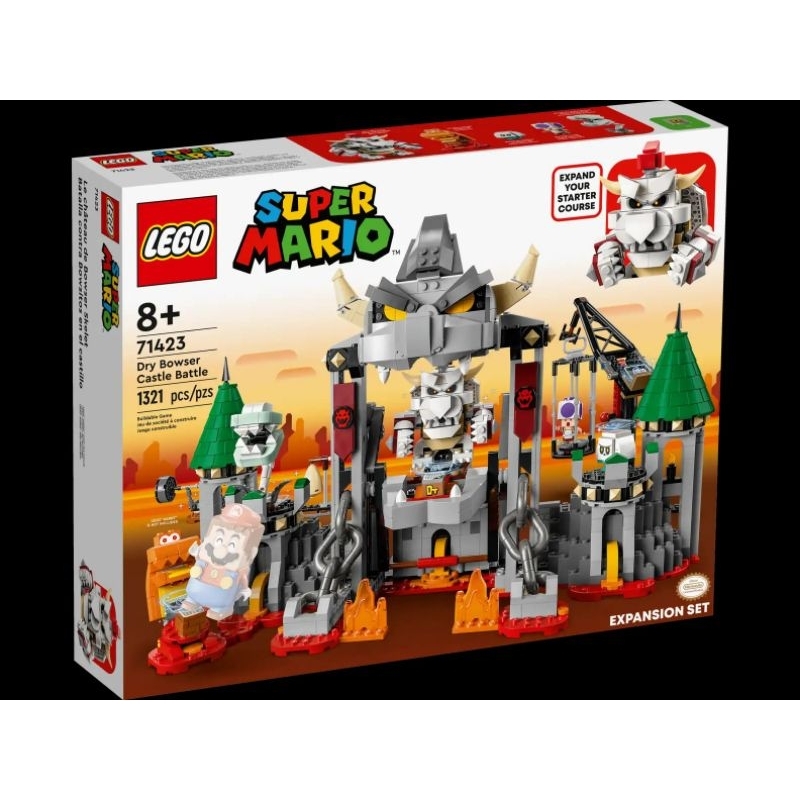 Jual LEGO SUPER MARIO Dry Bowser Castle Battle Expansion Set - 71423 ...