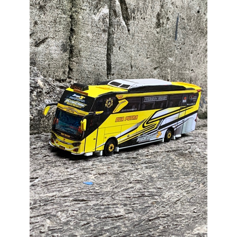 Jual miniatur papercraft bus dua putra. skala 50 free stiker | Shopee ...