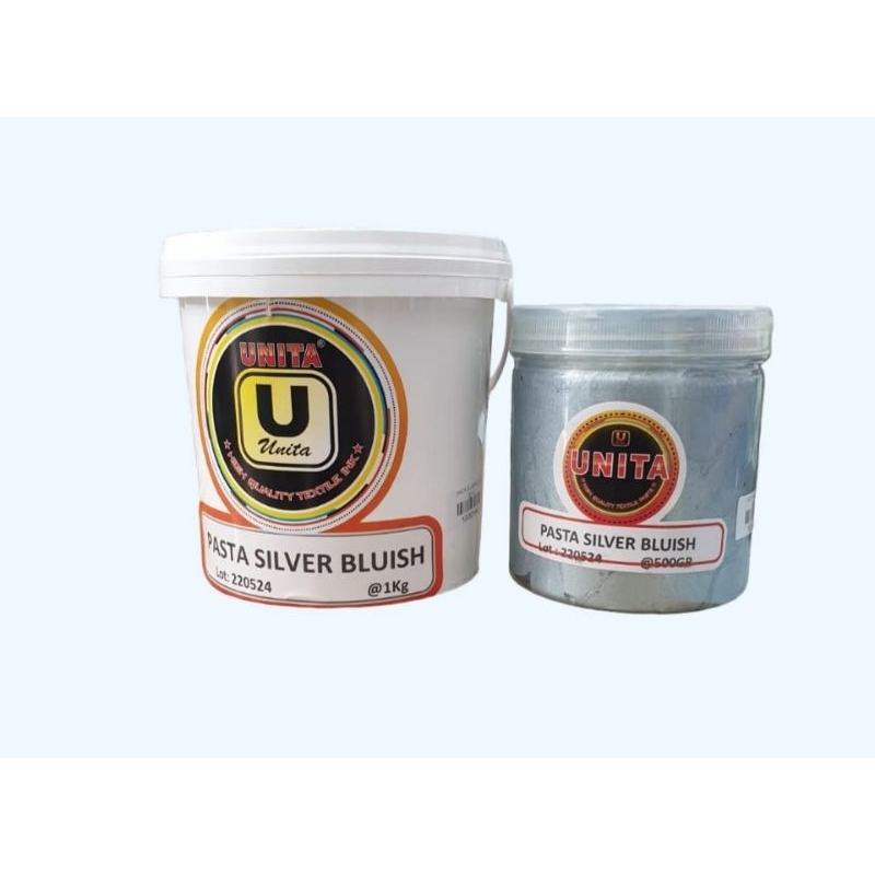Jual Tinta Sablon Unita Pasta Silver Bluish | Shopee Indonesia