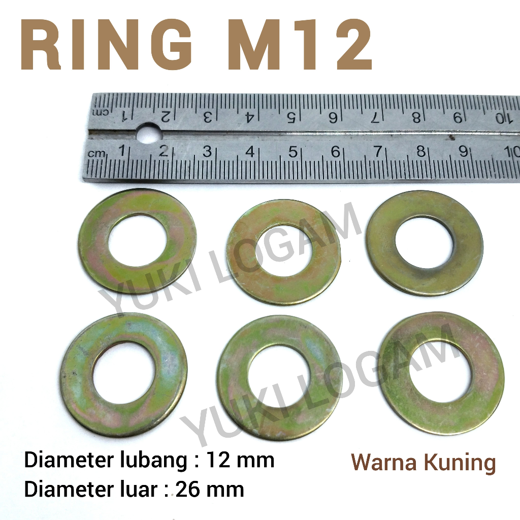 Jual Ring M12 warna kuning cocok untuk baut M12 kuning | Shopee Indonesia