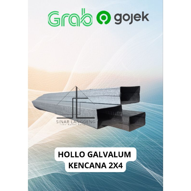 Jual (Min order 10btg)HOLO HOLLOW KENCANA 2X4 FULL 4 METER GALVALUM ...
