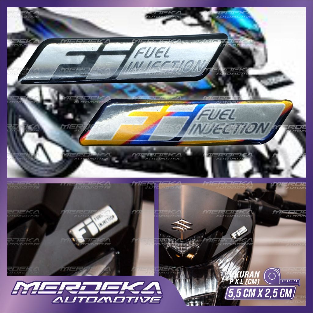 Jual emblem timbul fi fuel injection suzuki | emblem fi suzuki | emblem ...