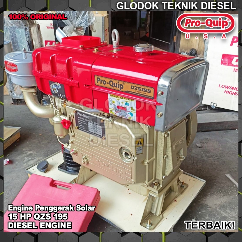 Jual Proquip Mesin Diesel 15 PK QZS 195 15.0 HP Engine Penggerak Mesin ...