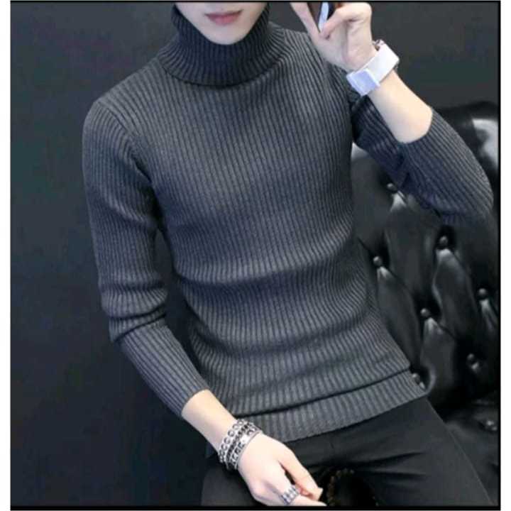 Jual SWEATER TURTLE NECK KERAH TINGGI PRIA DEWASA LENGAN PANJANG BAHAN ...