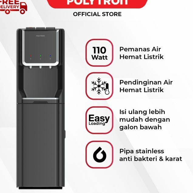 Jual DISPENSER GALON BAWAH POLYTRON PWC-615 Kompresor PWC 615 | Shopee ...