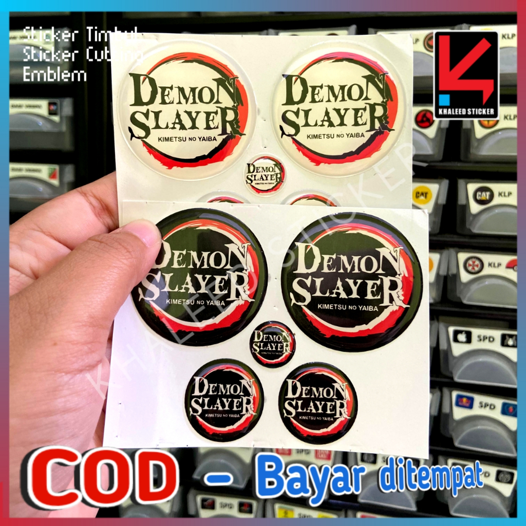 Jual Stiker emblem DEMON SLAYER sticker motor timbul emblem Nmax Aerox ...