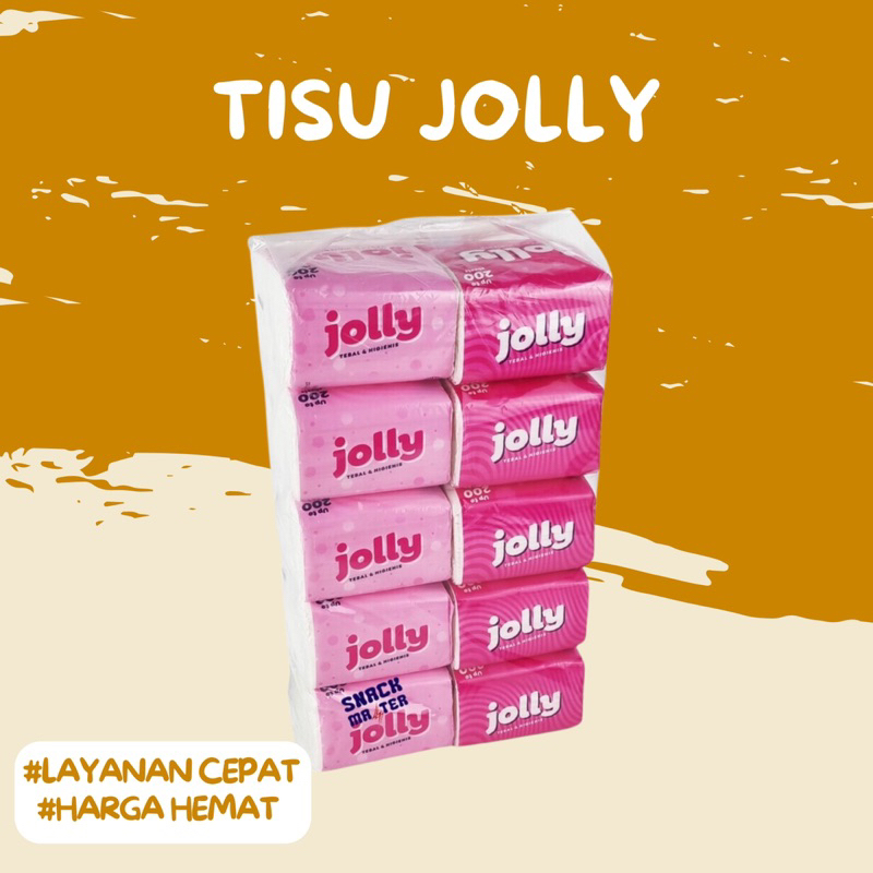 Jual Tissue Tissu Tisu Jolly 200 Sheets isi 1 Pack - 2Ply | Shopee ...