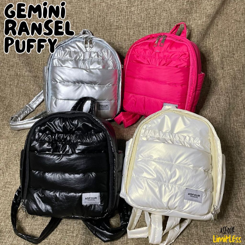 Jual Gemini Ransel Puffy Bag Tas Parasut Hologram Anti Air Puffer Bumpy ...