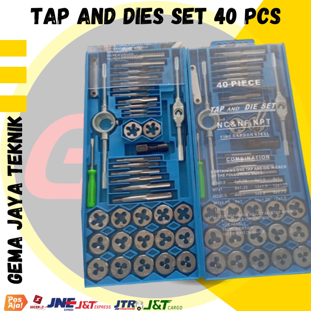 Jual Alat Snai dan Tap Ulir Dart Mur Baut Alat Senai 40pcs | Shopee ...
