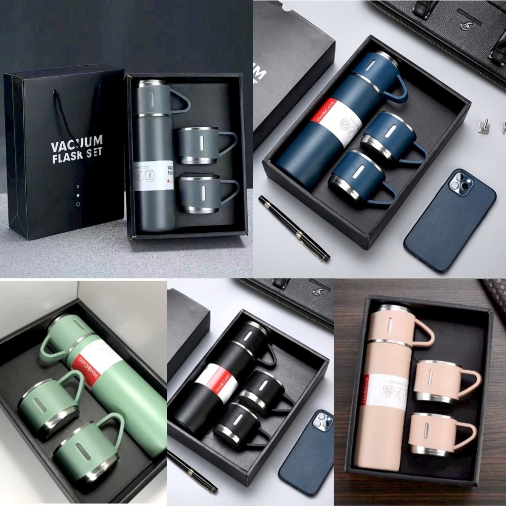 Jual Termos Sultan Vacuum Flask Set Botol Minum Cangkir Premium 500ml ...