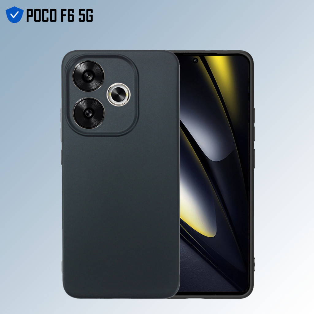 Jual Case Xiaomi Poco F6 5G Black Matte Premium Ultra Slim Soft Casing ...