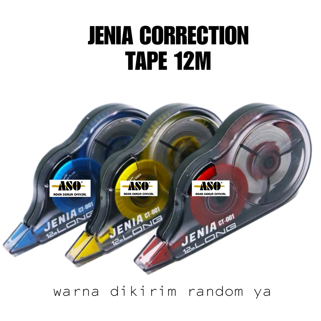 Jual JENIA CORRECTION TAPE 12 Meter tipe x PROMO !!! | Shopee Indonesia