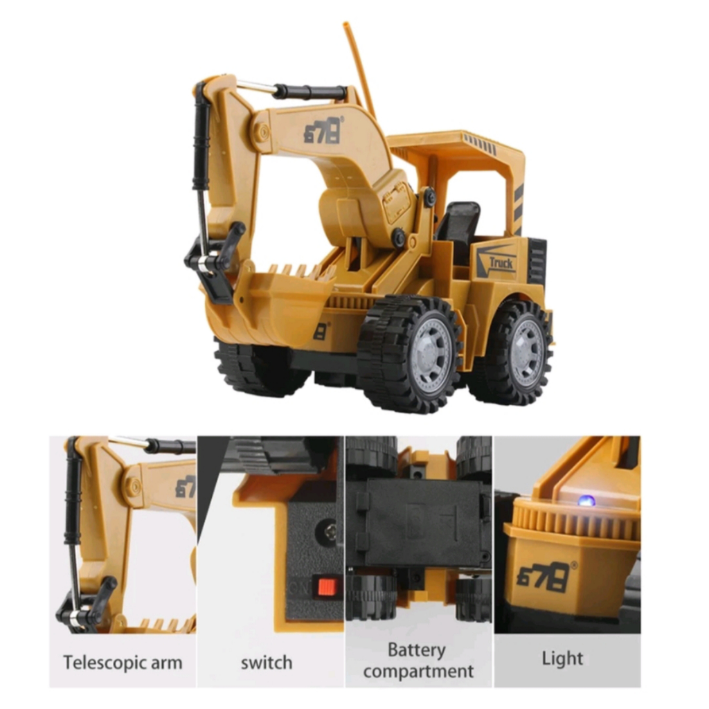 Jual RC EXCAVATOR ALAT BERAT REMOTE CONTROL BULLDOZER TRUCK CRAWLER ...