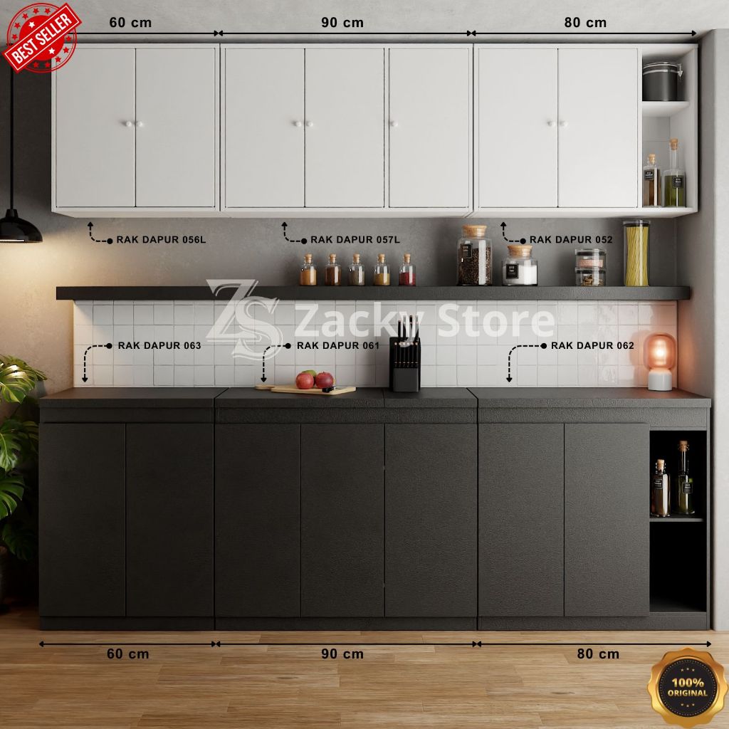 Jual Kitchen Set Atas Bawah Minimalis Kabinet Dapur Bawah Lemari Dapur ...