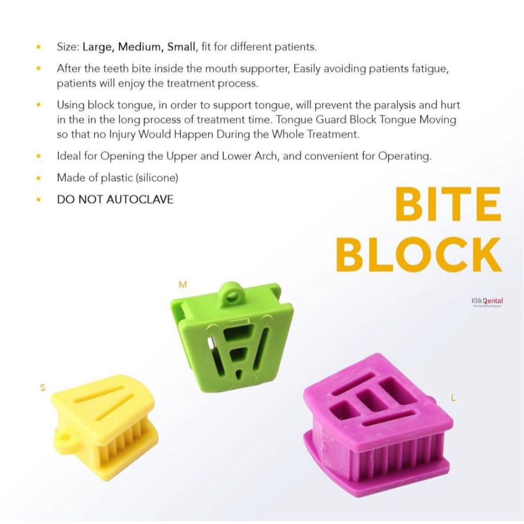 Jual KLIK DENTAL Bite Block Adult ( Dewasa ) Penyangga Rahang | Shopee ...