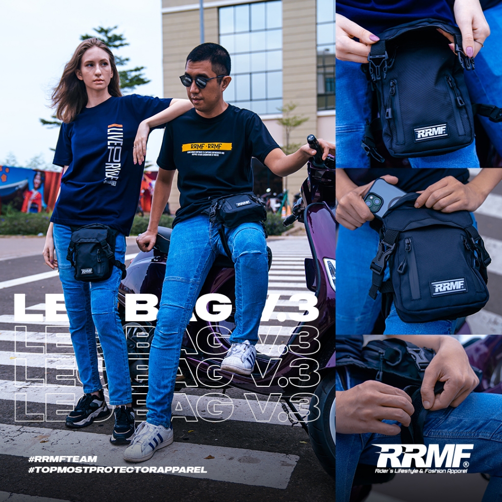 Jual RRMF Official Leg Bag V3 3.2L Water Resistant Tas Paha Tas ...
