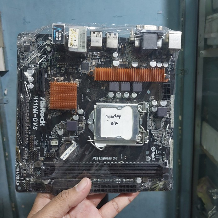 Jual motherboard H110 lga 1151 ddr4 ASROCK murah mainboard ASRock H110M ...