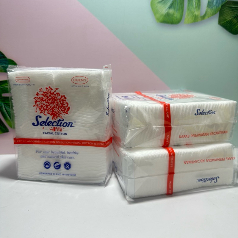 Jual KAPAS SELECTION Facial Cotton Kotak 35gr | Kapas Wajah Kecantikan ...