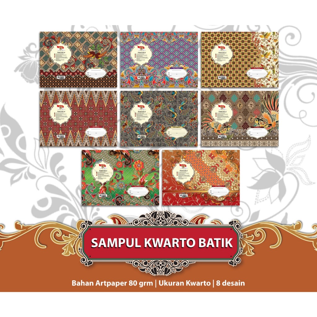 Jual Sampul Kwarto Batik Art paper 80gr, Sampul Kwarto Batik LWC 70 ...