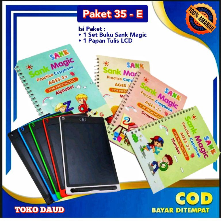 Jual KODE H24D Buku Sank Magic 1 Paket Buku Belajar Menulis Anak PAUD ...