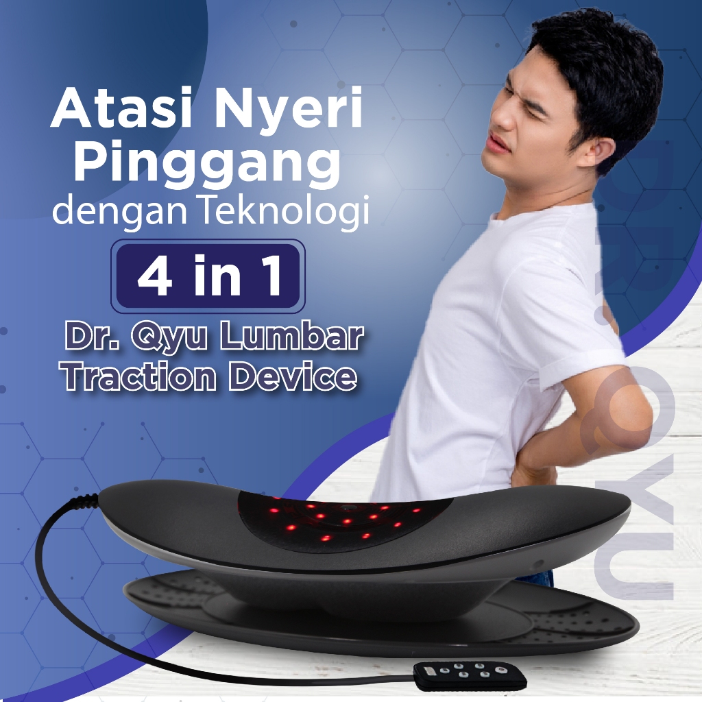 Jual Dr.Qyu Lumbar Traction alat fisioterapi portable 4 in 1 saraf kejepit | Shopee Indonesia