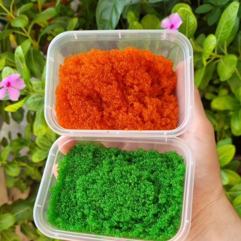 Jual [ 45 gr / 150 gr ] TOBIKO orange flying fish roe telur ikan sushi ...