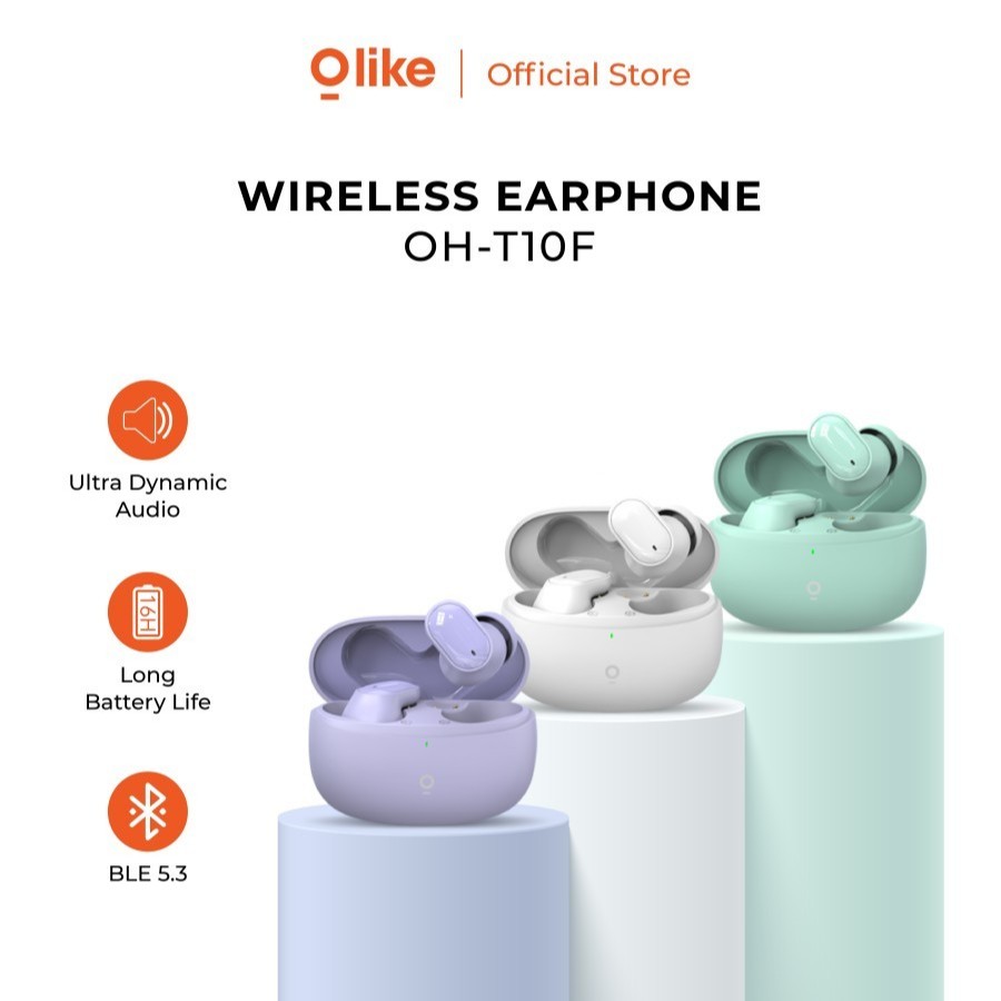 Jual OLIKE OH-T10F Earphone Bluetooth 5.3 Wireless TWS Earbuds Headset ...