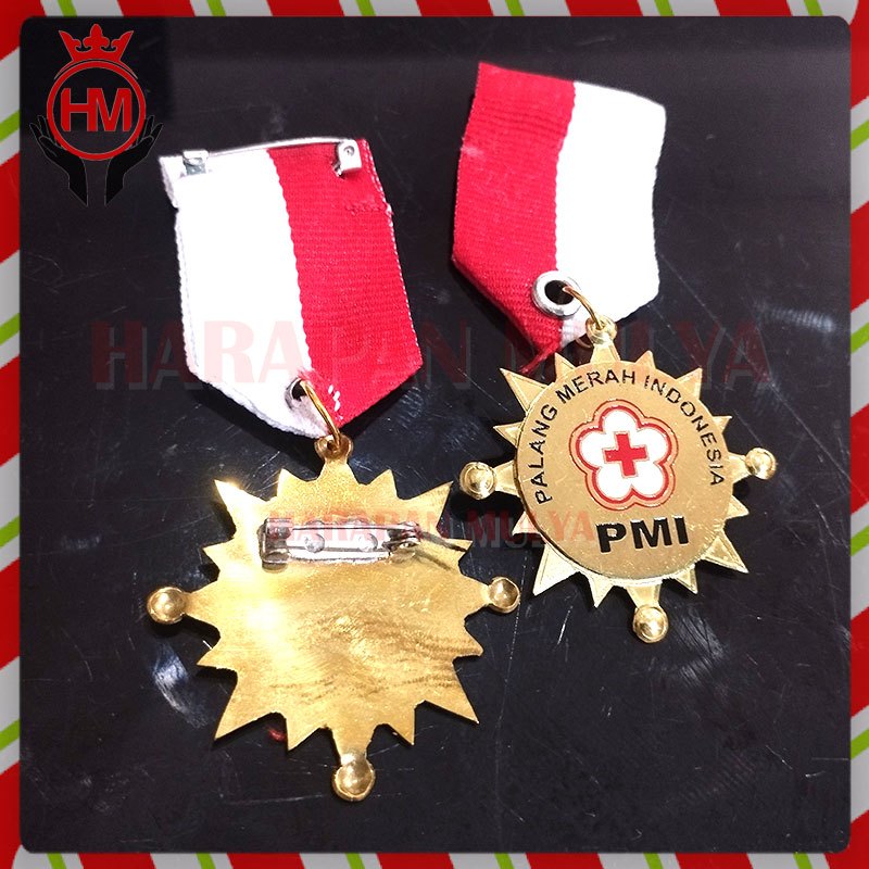 Jual Pin Mendali PMI Tiska Tigoranda - Tanda Jasa PMI Pin Bintang Jasa ...