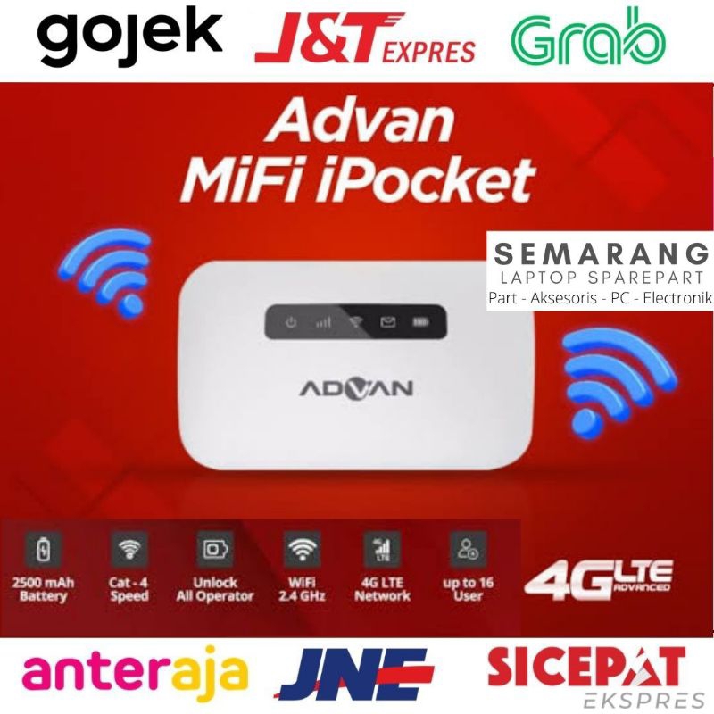 Jual ADVAN MIFI POCKET Ipocket Hotspot Unlock All Operator 2500 mAh ...