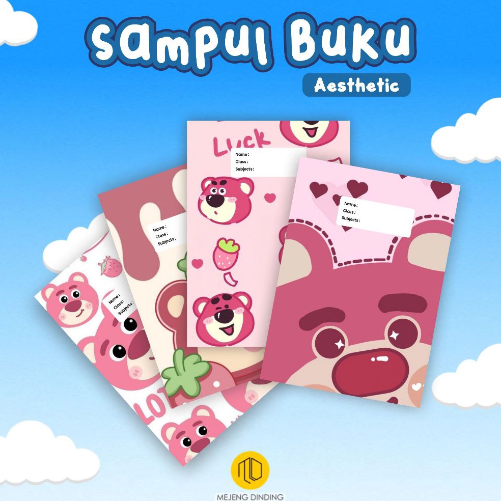Jual KODE S78E SAMPUL BUKU AESTHETIC ISI 1 PCS SAMPUL BUKU MOTIF LOTSO ...