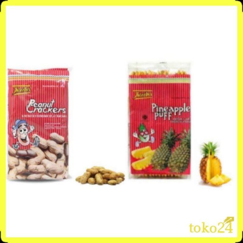 Jual Interbis Biscuit Pineapple Puff & Peanut Crackers 300 gr | Shopee ...