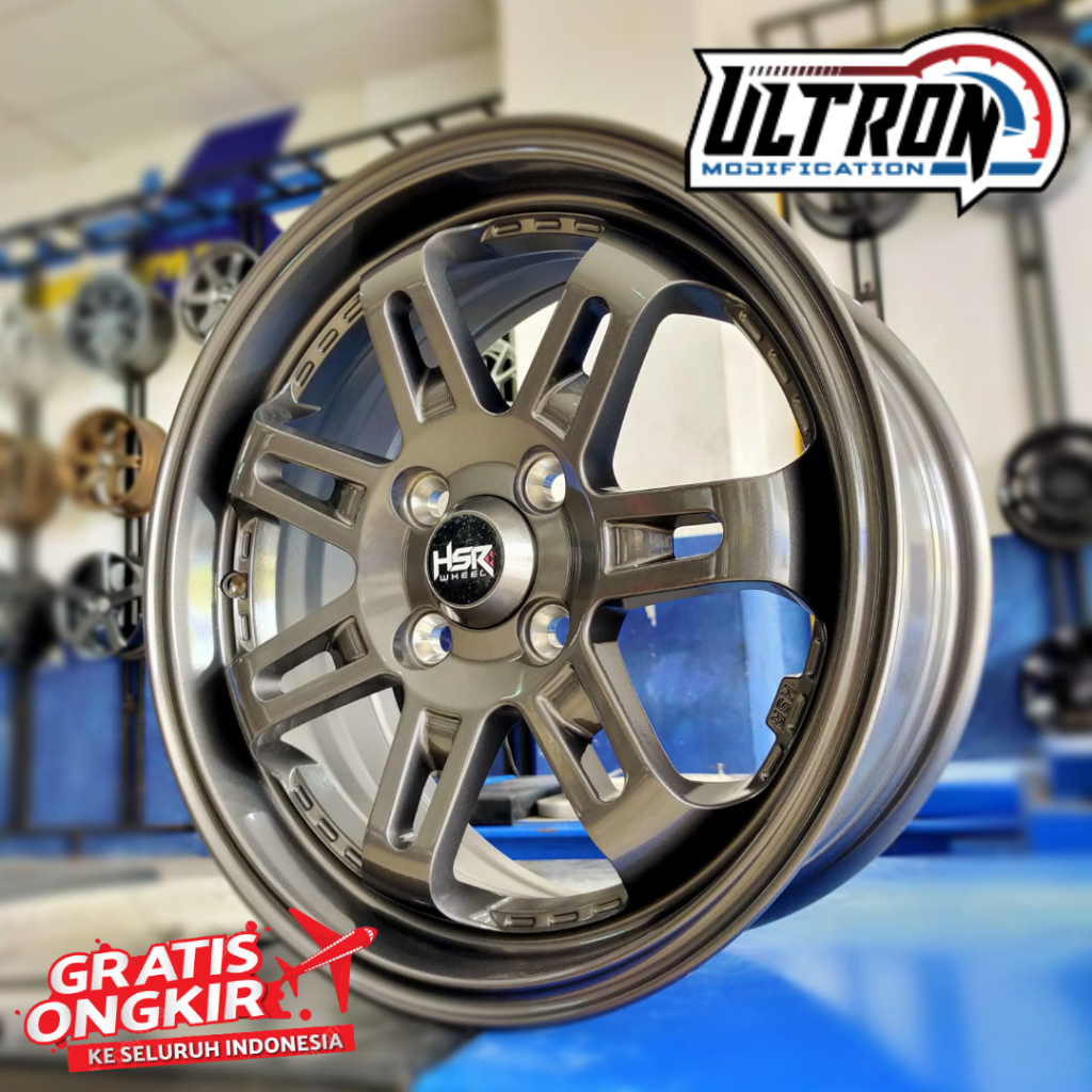 Jual Velg Mobil Racing Model Palang Ring 15 HSR Daimon Lebar 6,5 Lubang 4x100 Et40 Buat Karimun ...