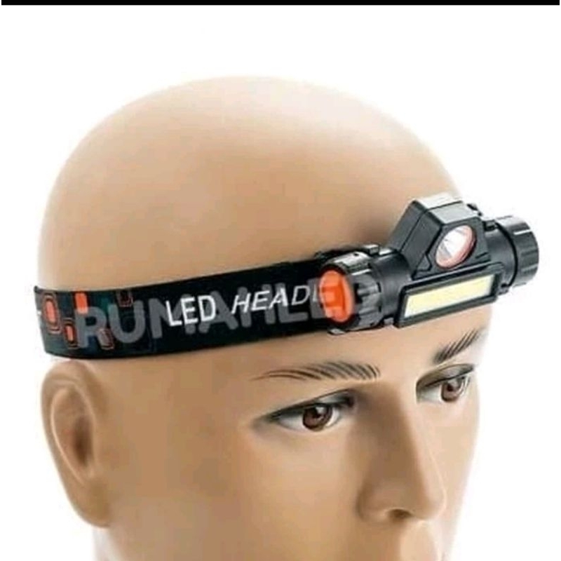 Jual Senter Kepala Led / Headlight/ Cahaya Terang | Shopee Indonesia