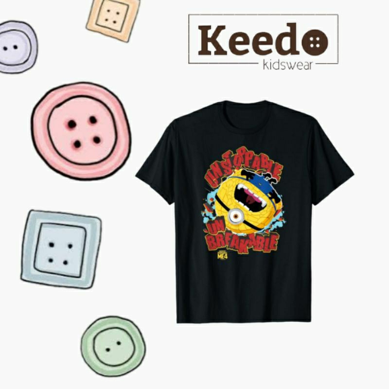 Jual KEEDO MEGA JERRY UNSTOPPABLE UNBREAKABLE TEE / KAOS MINIONS ANAK ...