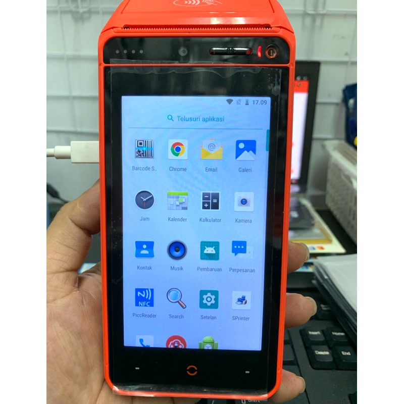 Jual Mesin kasir Andorid UROVO i9100 Android PDA 4G Wifi Bluetooth NFC mesin Kasir POS PAYMENT ...