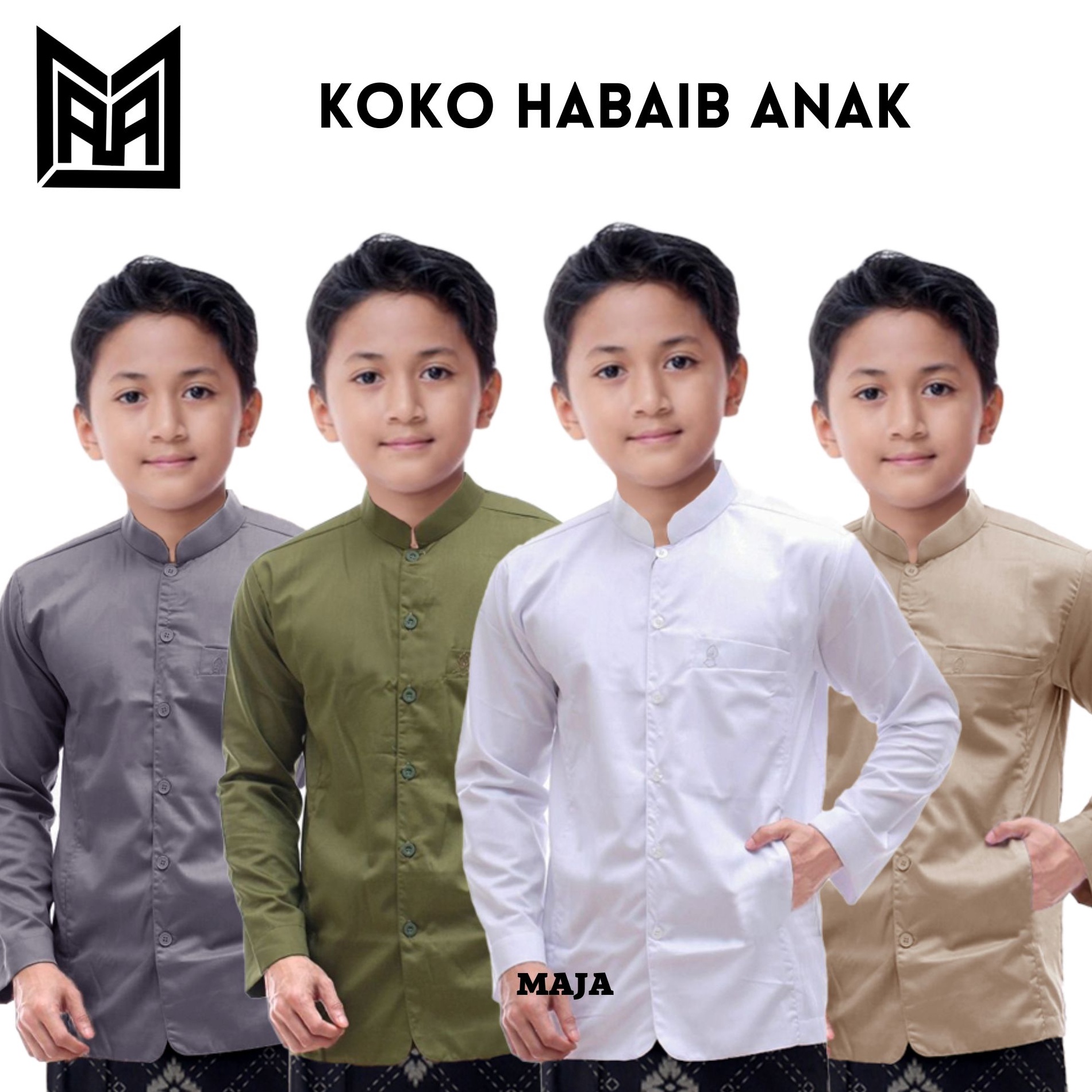 Jual KODE H82Q Koko Habaib Haibah Anak Usia 5 sampai 15 Tahun Termurah ...