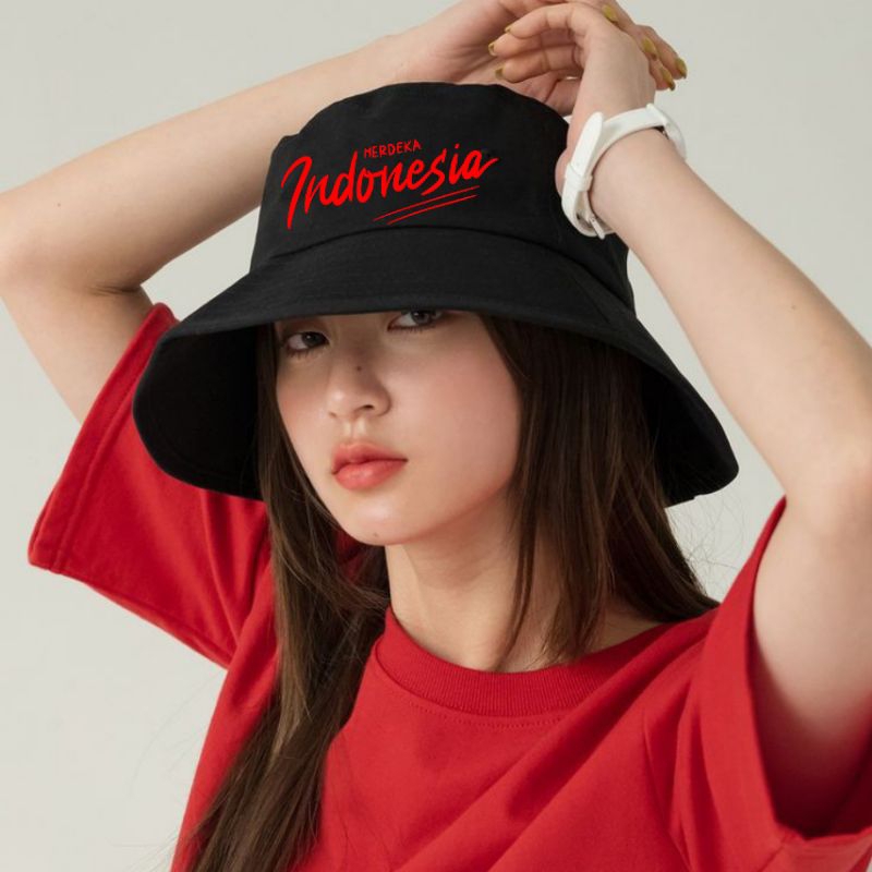 Jual Topi Bucket Trucker Baseball Custom Kemerdekaan Indonesia HUT RI ...