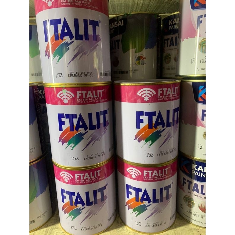 Jual Cat Besi Dan Kayu Minyak FTALIT semua warna ukuran 1kg/1Liter ...