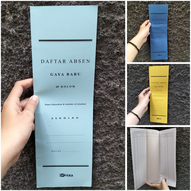 Jual [10BUKU] Buku daftar ABSEN murid sekolah 60 kolom | Shopee Indonesia
