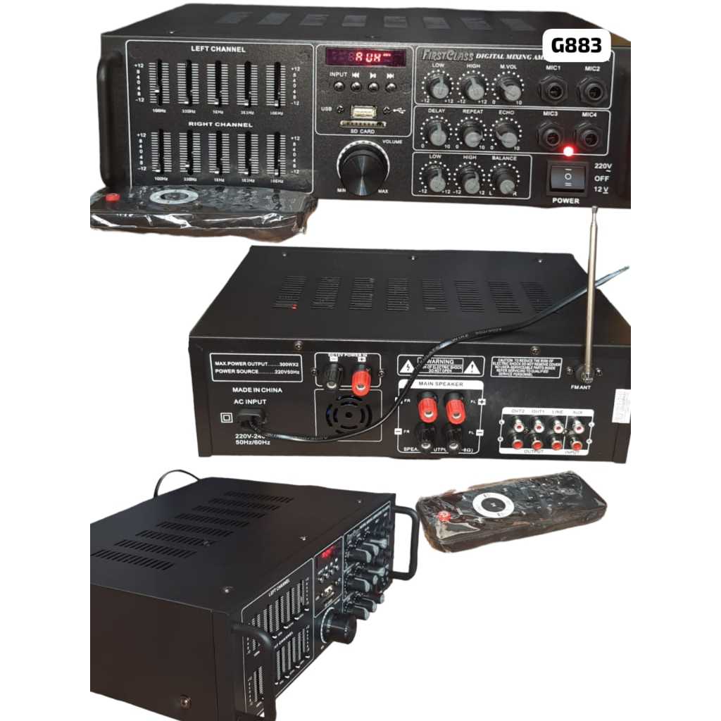 Jual G883 ORIGINAL AMPLIFER BONUS MIC MIXER DIGITAL KARAOKE HOME ...