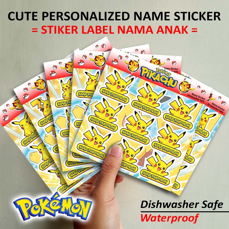 Jual STIKER LABEL NAMA ANAK CUSTOM STICKER NAME TAG LABEL KUSTOM SERI ...