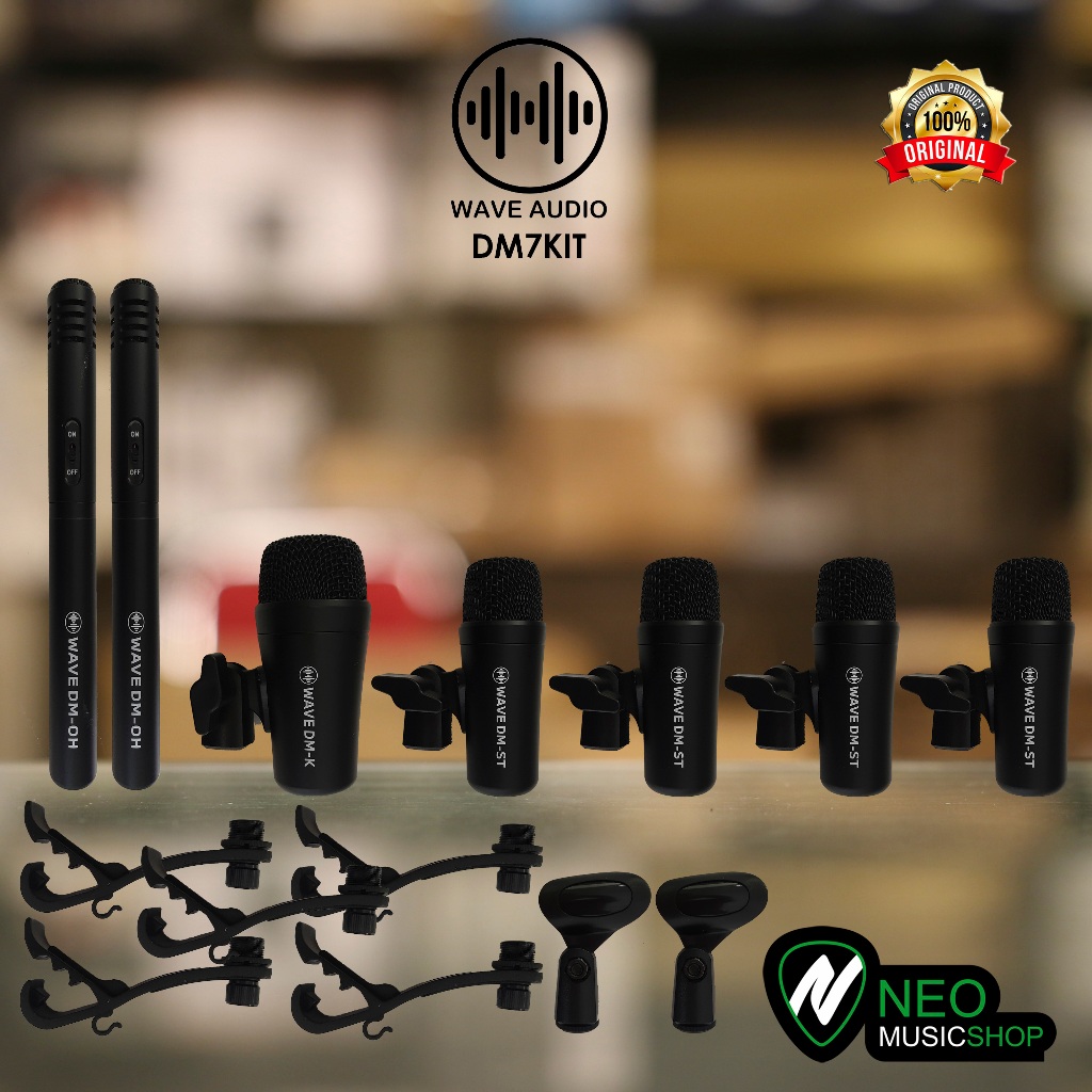 Jual Wave Audio DM7Kit DM7 kit Mic Drum Set 7 microphone | Shopee Indonesia