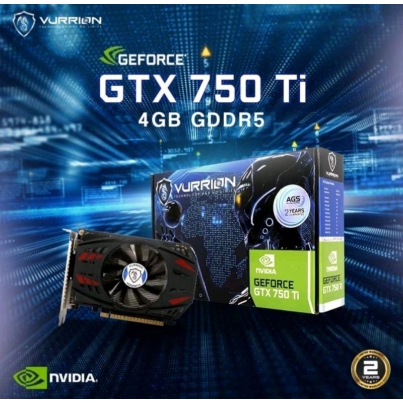 Jual VGA VURRION GTX 750 TI 4GB DDR5 128Bit GAMING VGA ORIGINAL GTX ...