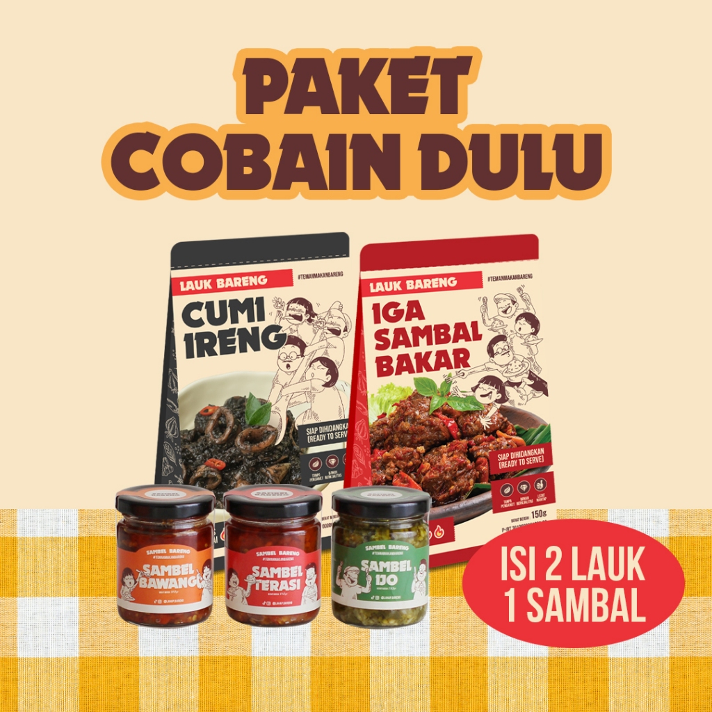 Jual Lahap Bareng - Paket Cobain Dulu 2 Lauk 1 Sambal | Shopee Indonesia