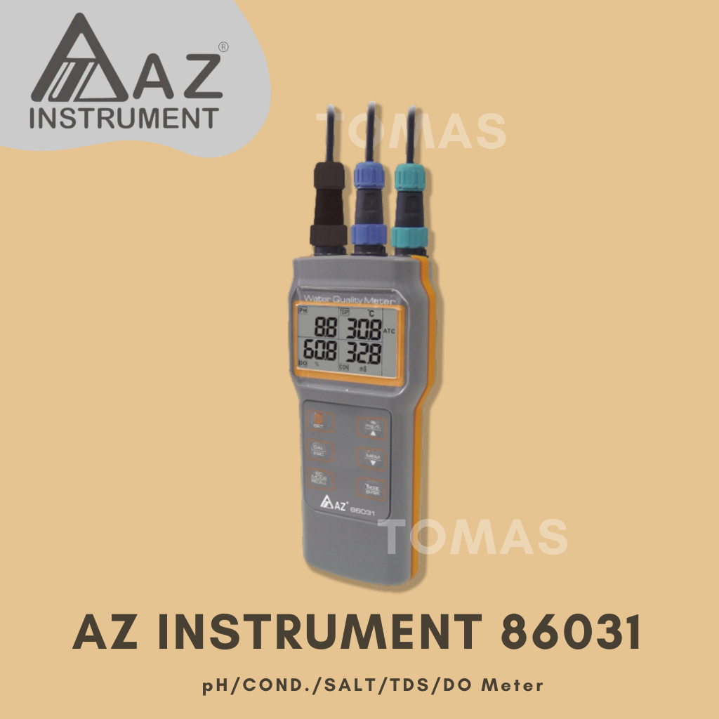 Jual AZ 86031 Water Meter 5 in 1 Dissolved Oxygen PH Conductivity ...