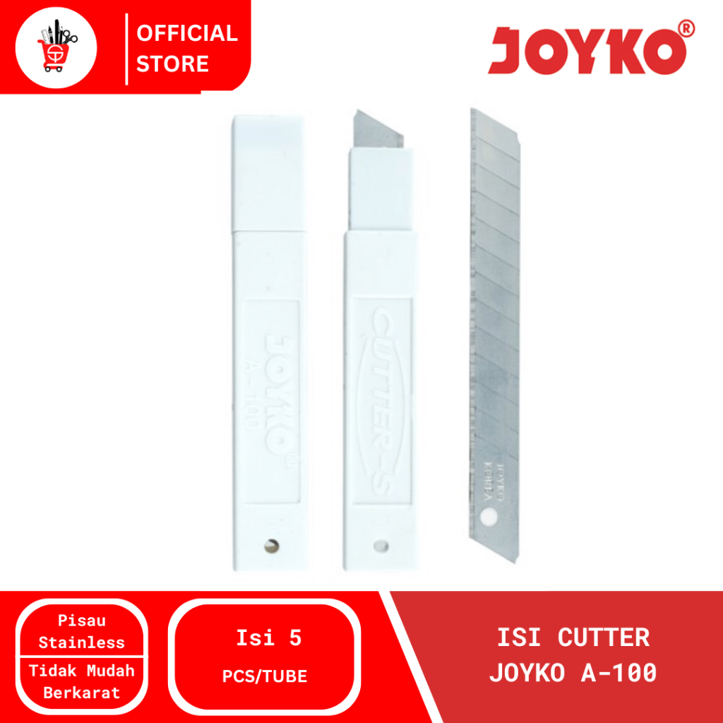 Jual Cutter Blade | Refil Cutter Joyko A-100 (1TUPE) | Shopee Indonesia