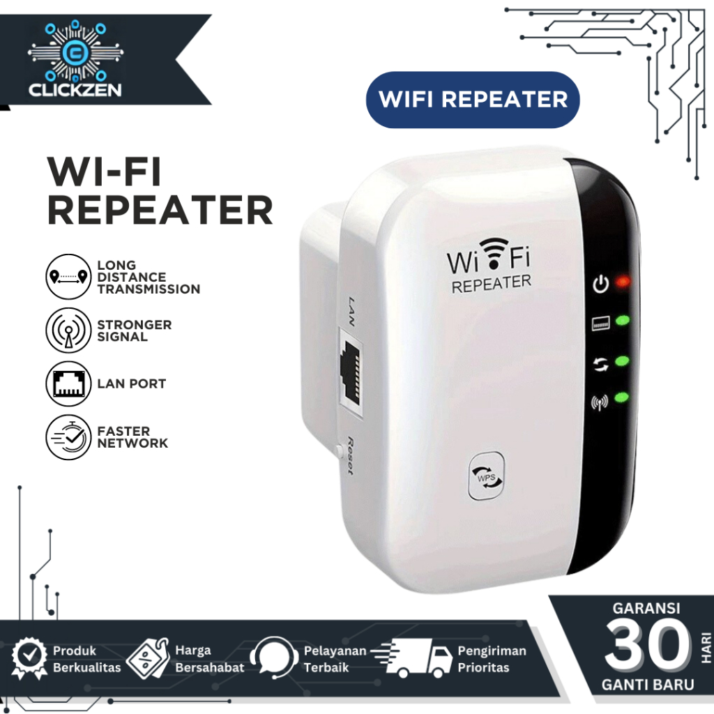 Jual Repeater Wifi Extender 300Mbps Penguat Sinyal 2.4G dan 5G | Shopee ...