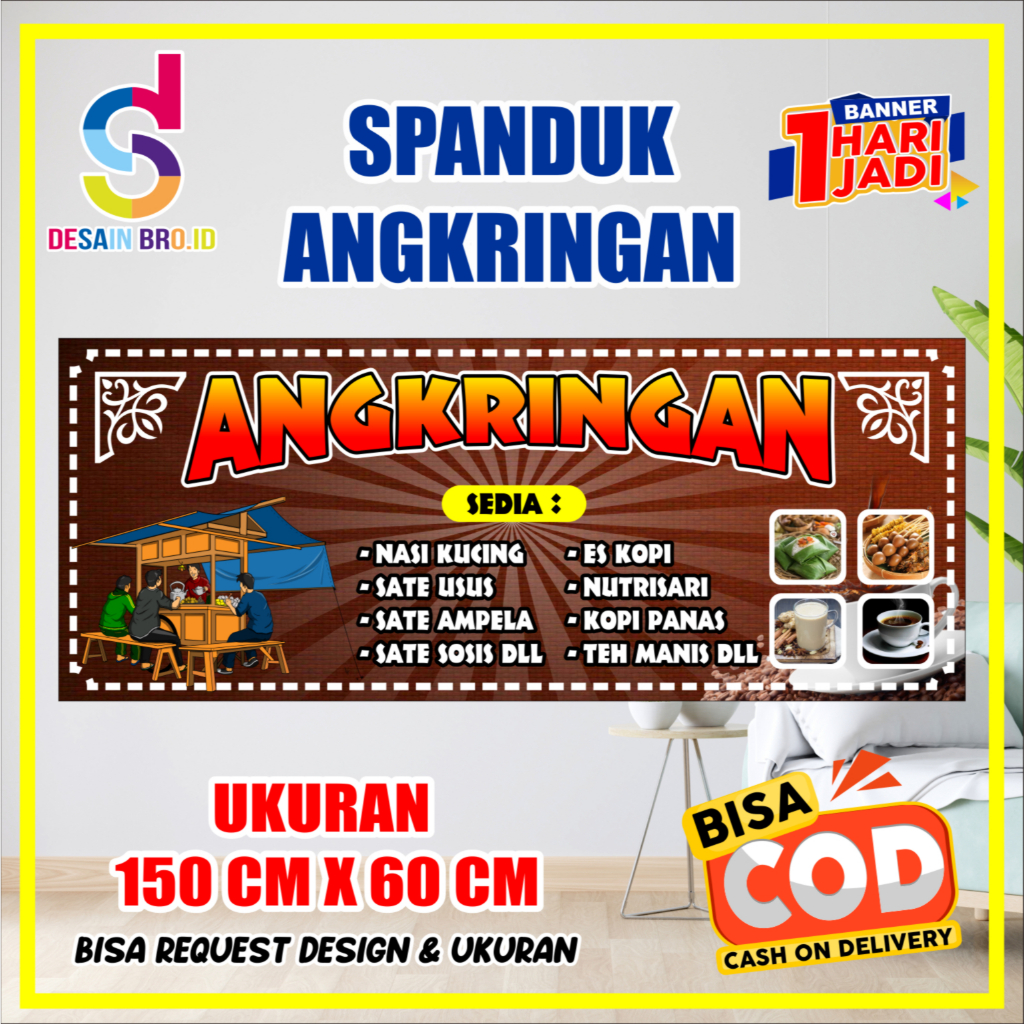 Jual SPANDUK/BANNER ANGKRINGAN ( BISA CUSTOM ) | Shopee Indonesia
