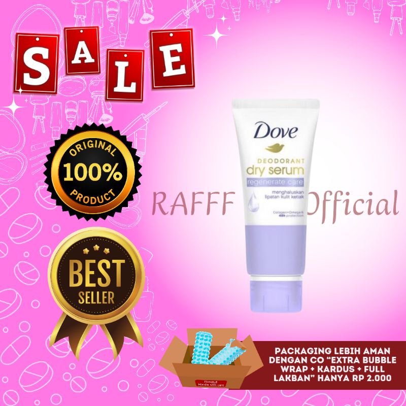 Jual DOVE DEO DRY CREAM SERUM COLLAGEN OMEGA 6 50ML | DEODORANT SPRAY ...